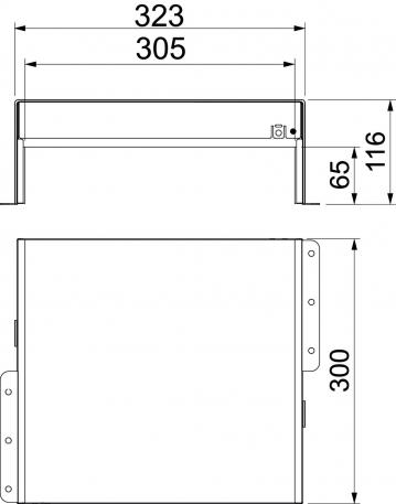 PYROPLUG® MagicBox, trilatéral, hauteur intérieur 60 mm | OBO