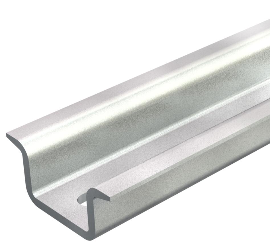 Rail DIN profilé, perforé GTP 2000 | perforé | acier | galvanisé ...